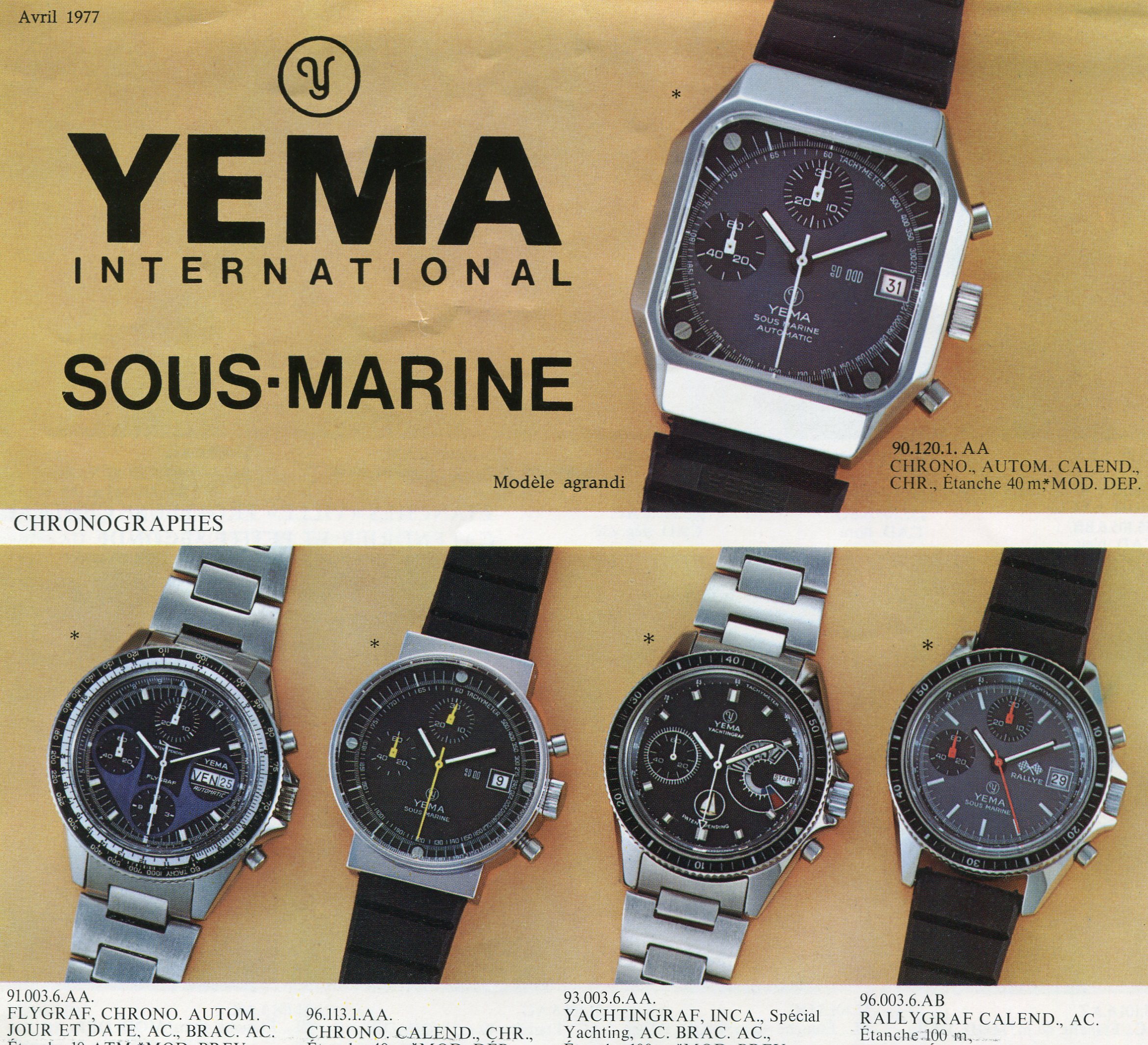 YEMA Yachtingraf Bronze | The last born of a long lineage - CLOCK ME TENDER